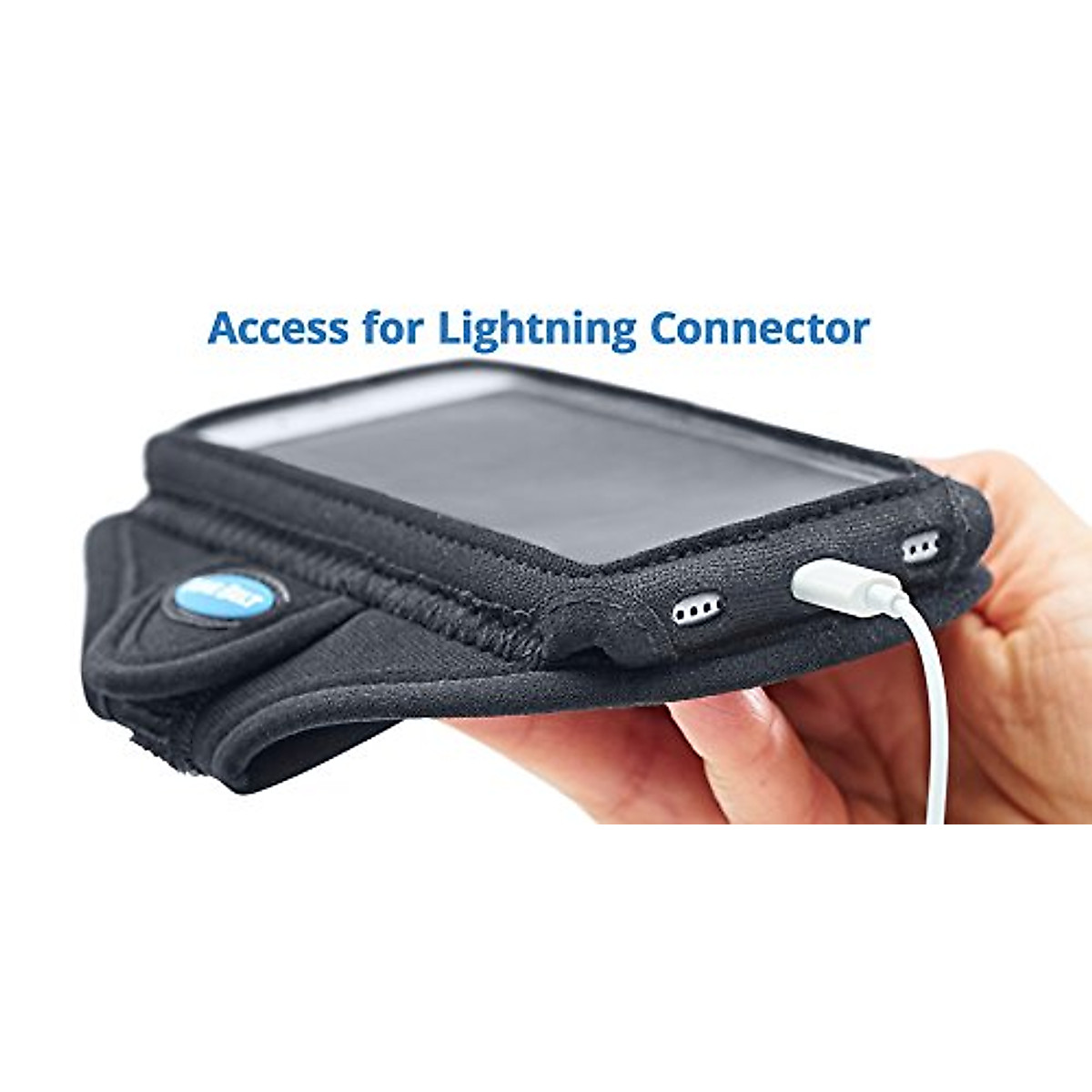 Tune Belt AB91 Cell Phone Armband Holder Case for iPhone 13/13 Pro, 12/12 Pro, 11, 11 Pro Max, XS Max, XR, Galaxy S20/S21 Plus & More for Running & Working Out (Black)