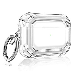 Compatible with Airpods Pro 2 Case Clear, Apple Airpod Pro 2nd Generation Case for Women Men, Airpod Pro 2 Case 2022 Transparent with Keychain Cute, Air Pods Pro 2 Gen Cases Cover Clear Protective