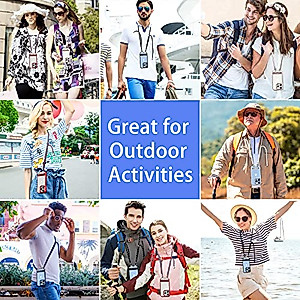 DOB SECHS for iPhone 14 Pro Max Phone Case with Strap, Clear Crossbody Case with Detachable Neck Lanyard, Adjustable, Anti-Yellowing, Military-Grade Shockproof Protective Phone Cover, Black