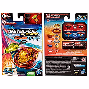 BEYBLADE Burst QuadStrike Bolt Spryzen S8 Spinning Top Starter Pack, Balance/Attack Type Battling Game with Launcher, Kids Toy Set