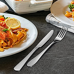 Hiware 16-Piece Dinner Forks Set, Stainless Steel Forks for Home, Kitchen and Restaurant, Mirror Polished, Dishwasher Safe - 8 Inch