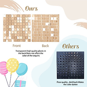 Champagne Shimmer Wall Backdrop Sequin Backdrop 6ftx4ft Glitter Party Backdrop for Bridal Shower Birthday Decorations Bachelorette Party Supplies