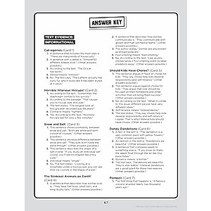 100 Task Cards: Text Evidence: Reproducible Mini-Passages With Key Questions to Boost Reading Comprehension Skills