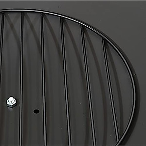 Sunnydaze 30-Inch Fire Pit Bowl with Spark Screen, Fireplace Poker, and Metal Grate - Black High-Temperature Paint Finish