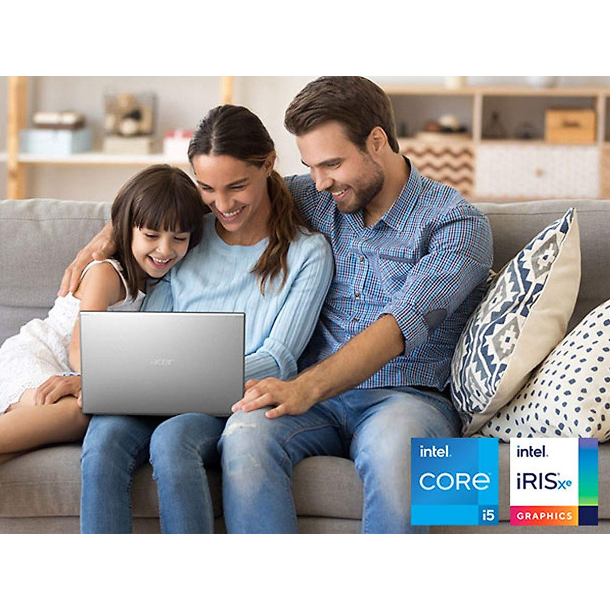 Acer Aspire 5 A517-52-59SV, 17.3" Full HD IPS Display, 11th Gen Intel Core i5-1135G7, Intel Iris Xe Graphics, 8GB DDR4, 512GB NVMe SSD, WiFi 6, Fingerprint Reader, Backlit Keyboard