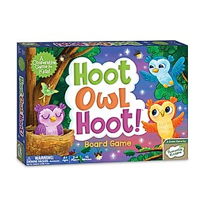 Peaceable Kingdom Hoot Owl Hoot Cooperative Color Matching Game for 2 to 4 Kids Ages 4+