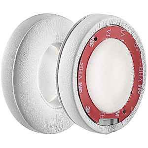 Replacement Ear Pads for Solo 2, Ear Cushions wih Memory Foam Compatible with Beats Solo2/ Solo3 Wireless Headphones(1Pair White)