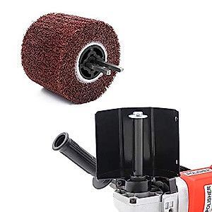 Handheld 1400W Metal Burnishing Machine,Electric Sander Polisher for Wood Stainless Steel Polishing with One Wheel,8 Variable Speed,Lock Switch,Auxiliary Handle(UL Certified)