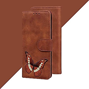 SHOYAO Phone Cover Wallet Folio Case for Sony Xperia 1 III, Premium PU Leather Slim Fit Cover for Xperia 1 III, Horizontal Viewing Stand, Perfect Match, Brown