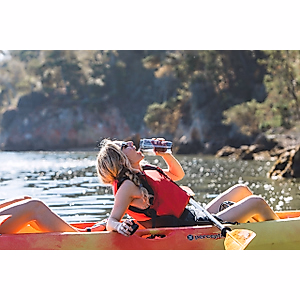 CamelBak Chute Mag BPA Free Water Bottle with Tritan Renew - Magnetic Cap Stows While Drinking, 25oz, True Blue