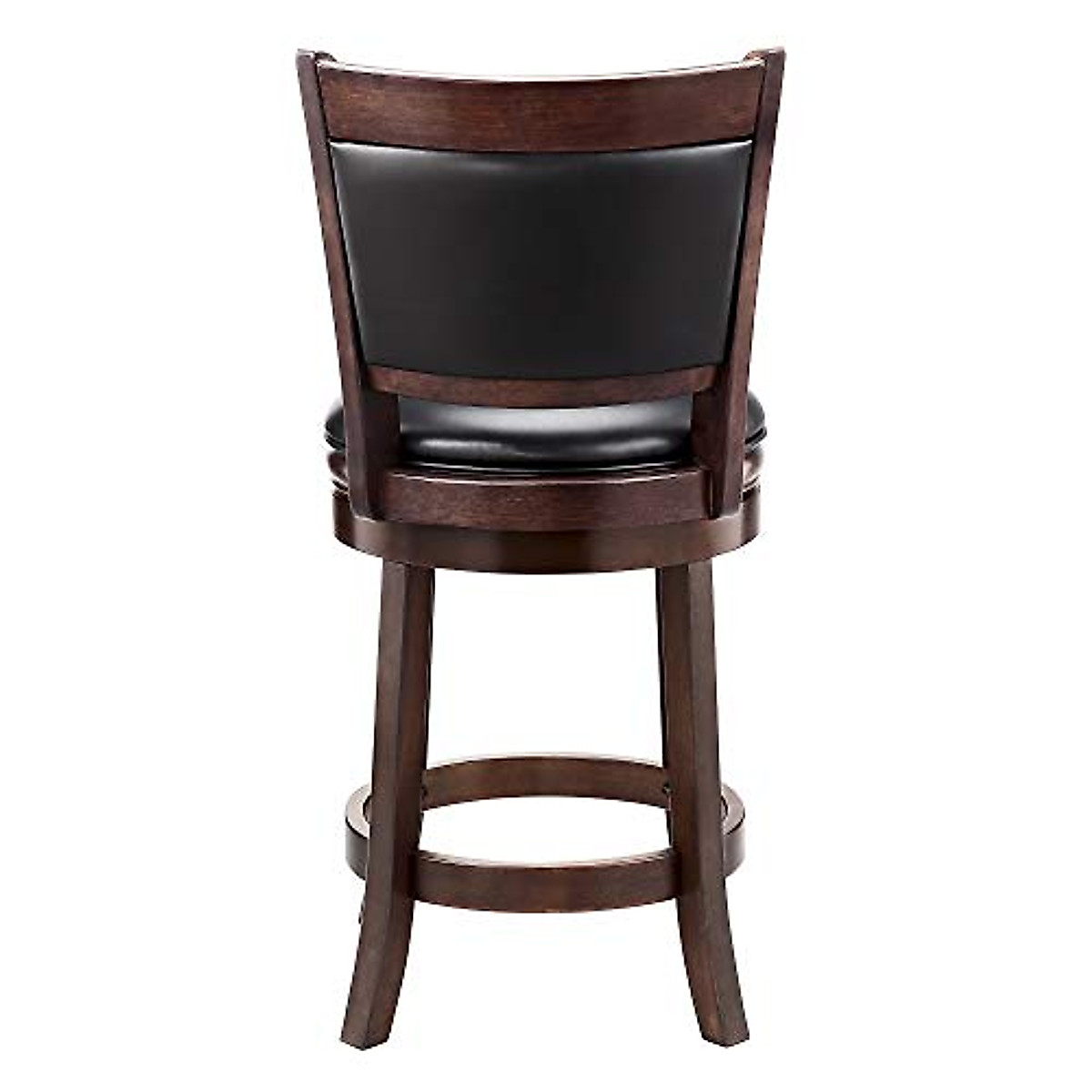 Ball & Cast Swivel Counter Height Barstool 24 Inch Seat Height Cappuccino Set of 2