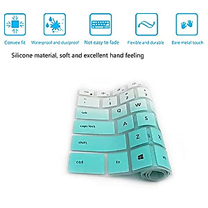 Keyboard Cover for Dell Inspiron 14 5410 5415 5418 5420 5425, Inspiron 7000 14" 7415 7420 7425 7430,Inspiron 16 5620 5625 5630 7620 7630, Inspiron 13 5310 5320 5330/Dell Latitude 3320 3420-MintGreen