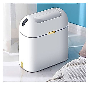XBWEI Smart Trash Can for Bathroom Automatic Electric Induction Garbage Bin with Lid Large Capacity Sensor Waste Bins for Household