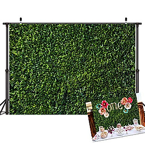 Art Studio Green Leaves Photography Backdrops Spring Nature Safari Party Decoration Outdoorsy Newborn Baby Shower Backdrop Wedding Birthday Photo Background Studio Props Booth Vinyl 7x5ft