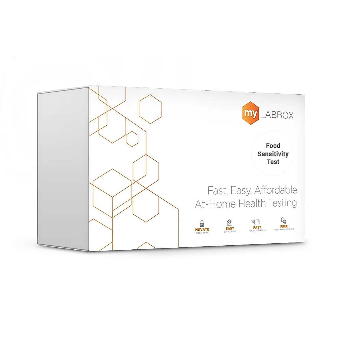 myLAB Box Food Sensitivity Test Kit for Adults - Measures IgG Antibodies for 96 Foods - CLIA Certified Labs - Food Intolerance Blood Collection Health Test Kit for Women & Men