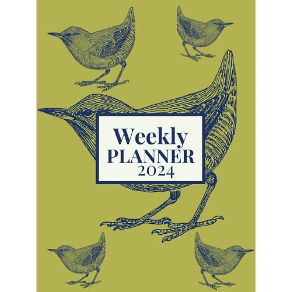 2024 Weekly Birds Planner: Large One Year Monthly Planner From January 2024 to December 2024 (12 Months) With Federal Holidays | Monthly Weekly Agenda & Schedule Organizer | Planner for Birds Lovers