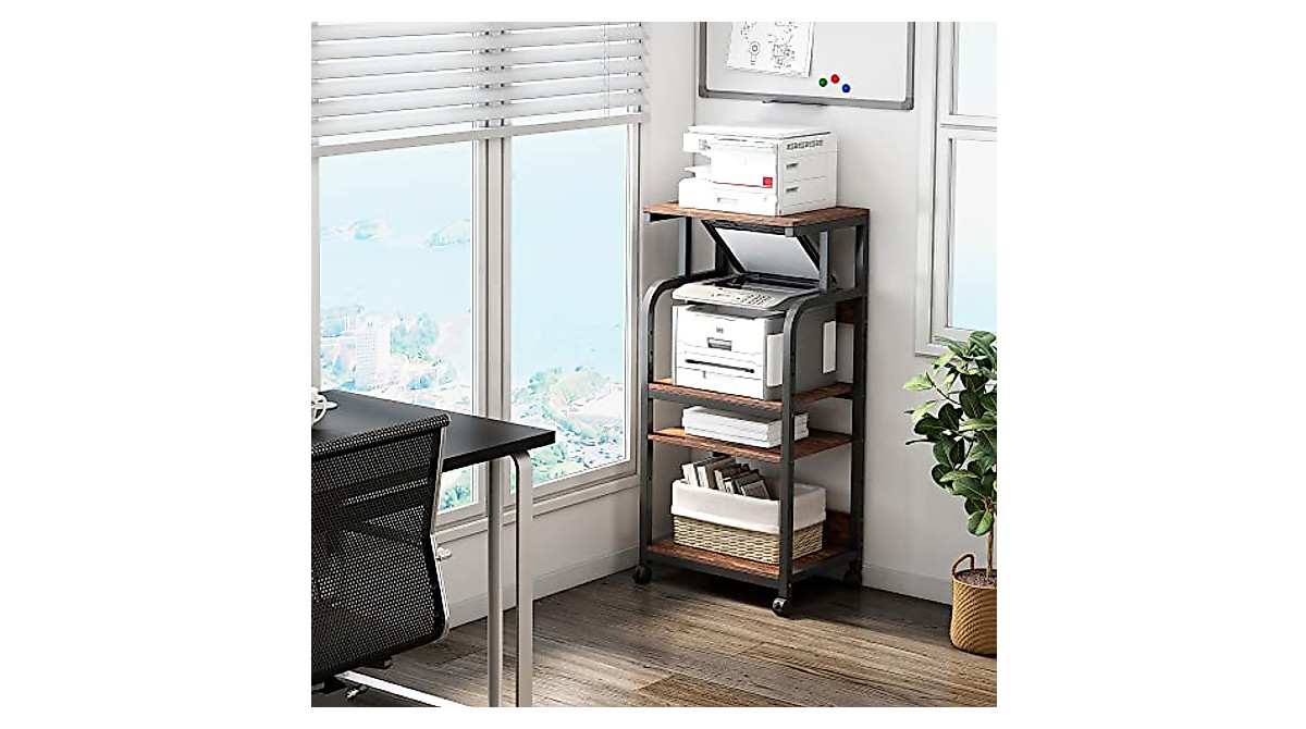 Fannova 4 Tier Printer Stand | Adjustable Home Office Storage