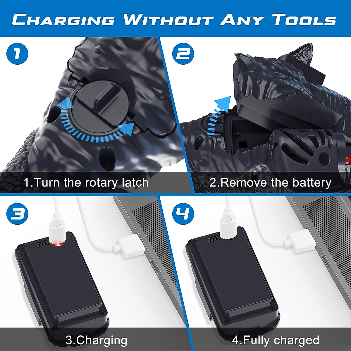 Aomifmik Remote Control Dinosaur Toys for Kids, 2x1000mAh RC Boat Mosasaurus Water Toys for Swimming Pool Bathroom, Birthday Gifts for 3 4 5 6 7 8-12 Year Old Boys Girls Christmas (Mosasaurus)