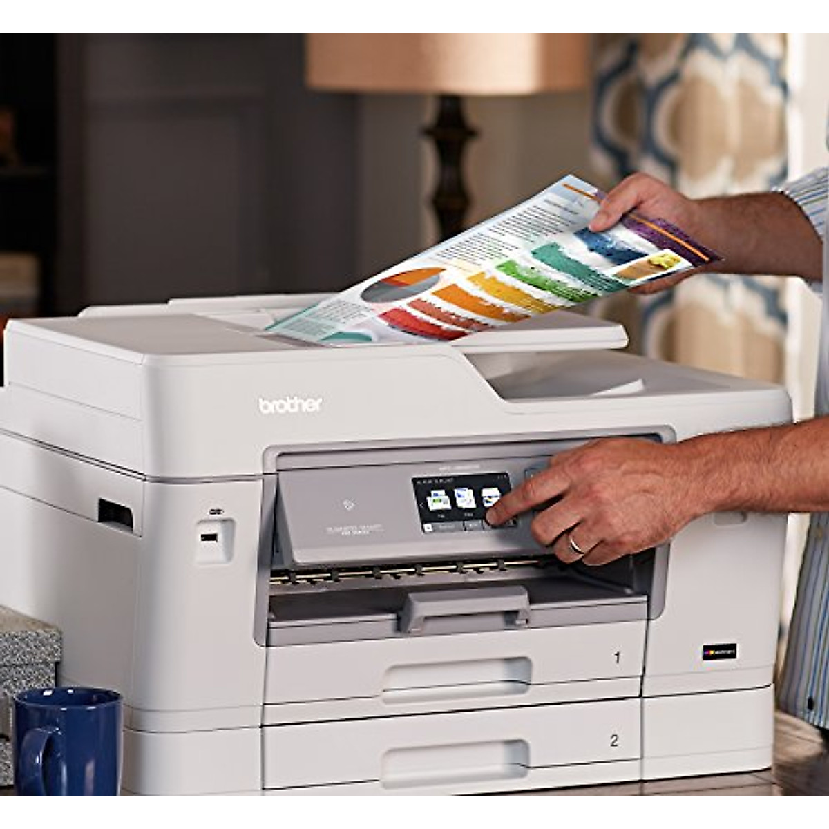 Brother MFC-J6935DW Inkjet All-in-One Color Printer, Wireless Connectivity, Automatic Duplex Printing, Amazon Dash Replenishment Ready