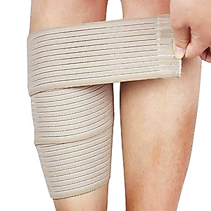 MioCloth Elastic Knee Compression Bandage Wrap Support for Legs, Thighs, Hamstrings Ankle & Elbow Joints Reduce Swelling, Lymphatic Relief Help Recover