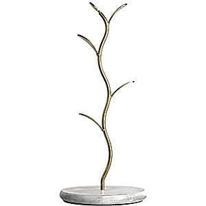 Coffee Mug Holder,Mug Rack Countertop,Leaf Shaped Mug Tree for Counter,Coffee Tea Cup Mug Holder Stand for Countertop,Perfect Coffee Bar Accessory & Kitchen Home Organizer Gold (Mug Not Included)