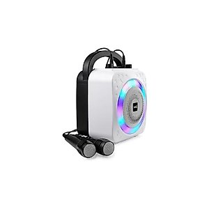 RockJam 10 Watt Rechargeable Bluetooth Karaoke Machine with Two Mics, Black