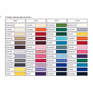 COTTONVILL 20COUNT Cotton Solid Quilting Fabric (2.5inch Strip, 18-Haute Red)