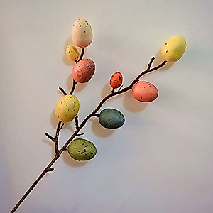 Egg Decorations DIY Egg Skewers Home Arrangement Flower Vases Decoration Mall Set Decorations Christmas Decorations Ball (Yellow, One Size)