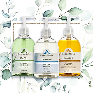 Essentials by Clearly Natural Glycerin Liquid Hand Soap, Unscented, 12-Fluid Ounce, Pack of 3