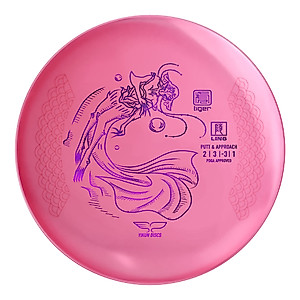 Yikun Professional Disc Golf Putter Putt & Approach 165-170g Straight Flying High Glide Putter Perfect for Outdoor Games and Competition (Pink)