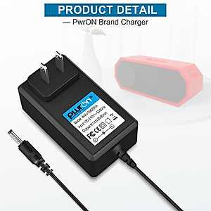 PwrON Ac Dc Adapter Charger Compatible with Altec Lansing iMW455 The Jacket Bluetooth Wireless BT Speaker Power Supply