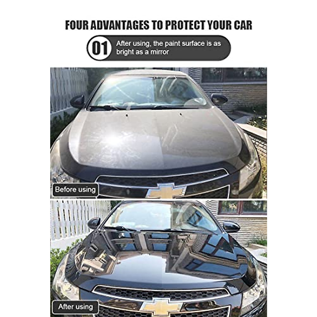 CHESTEA Graphene Coating -9h Nano Ceramic Coating Hydophobic High Gloss Anti Scratche Waterproof Mirror Paint Sealant Polishing for 1.69 Ounces sd02 0