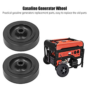 Mute Wheels For Gasoline Engine Generator Rubber Wheel Replacement Parts 5kw-6.5kw 2Pcs