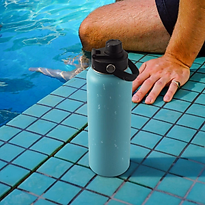 WishDirect Wide Mouth Lid with Flexible Handle Compatible with Hydro Flask 12/16/18/20/32/40/64 Oz, Fits Simple Modern, Takeya, Iron Flask, BUZIO and Most Wide Mouth Water Bottles (Black, 1 Pack)