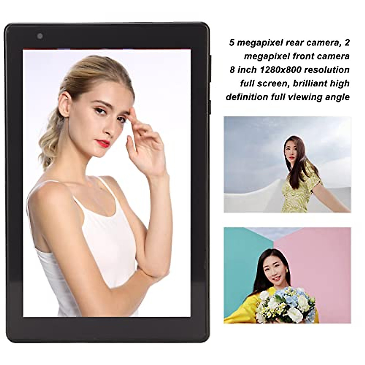 8 Inch IPS LCD Call Reading Tablet Tablet 2GB RAM 32GB ROM Green 100-240V 3 Slots Android5.1 (US Plug)