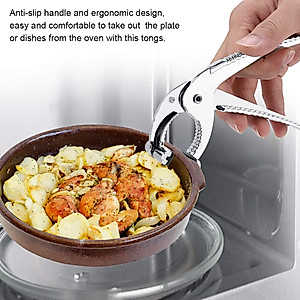 Hot Pot Clip, Zinc Alloy Oven Clip Pliers Grip Grabber for Hot Pot Plate Baking Tray Pan Dish