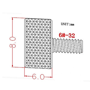 New Lon0167 Computer PC Featured Graphics Card Knurled reliable efficacy Head Thumb Screws 6#-32 10pcs(id:df4 06 73 0fd)