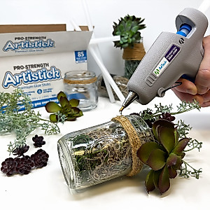 AdTech 0453 2-Temp Dual Temperature Hot Glue Gun Full Size, light gray 7.75 x 2.25 x 10.5 inchs