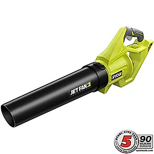RYOBI RY40406BTL 40 Volt 110 MPH 500 CFM Cordless Jet Fan Leaf Blower 40V. Bare Tool (Battery and Charger NOT Included) …