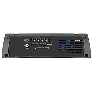 Taramp's DSP-1600.1 1600 Watts-RMS Compact Car Amplifier Digital Signal Processor Full Range Monoblock 1-Ohm Stable, Black