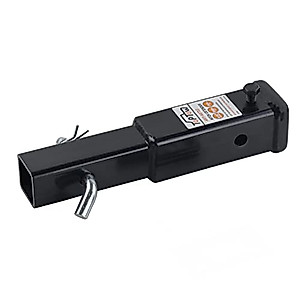 TOPTOW Hitch Extender 8-1/2" Extension Length , Fits for 2 inch Receiver, Anti-Rattle Bolt, with Hitch Pin Kit