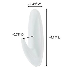 Command Large Designer Hooks, Holds up to 5 lb, 16 Wall Hooks with 24 Command Strips, Organize Damage-Free, No Tools Wall Hooks for Hanging Decorations in Living Spaces