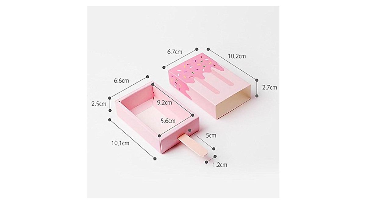 Cute Ice Cream Shape Candy Boxes for Kids Parties