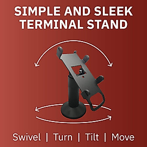 Discount Credit Card Supply DCCStands Swivel and Tilt Pax S300 & SP30 Terminal Stand, Screw-in and Adhesive