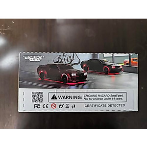 FLYCOLOR TurboRC 1:76 Mini Sports Car 4CH 2.4GHZ Remote Control Full Proportional RTR Kit with 2 Replaceable Body Shell (C75-Black)