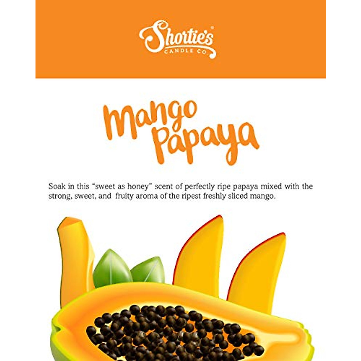 Mango & Papaya Premium Tealight Candles Bulk Pack - 24 Orange Highly Scented Tea Lights - Beautiful Candlelight - Made in The USA - Fruit & Berry Collection