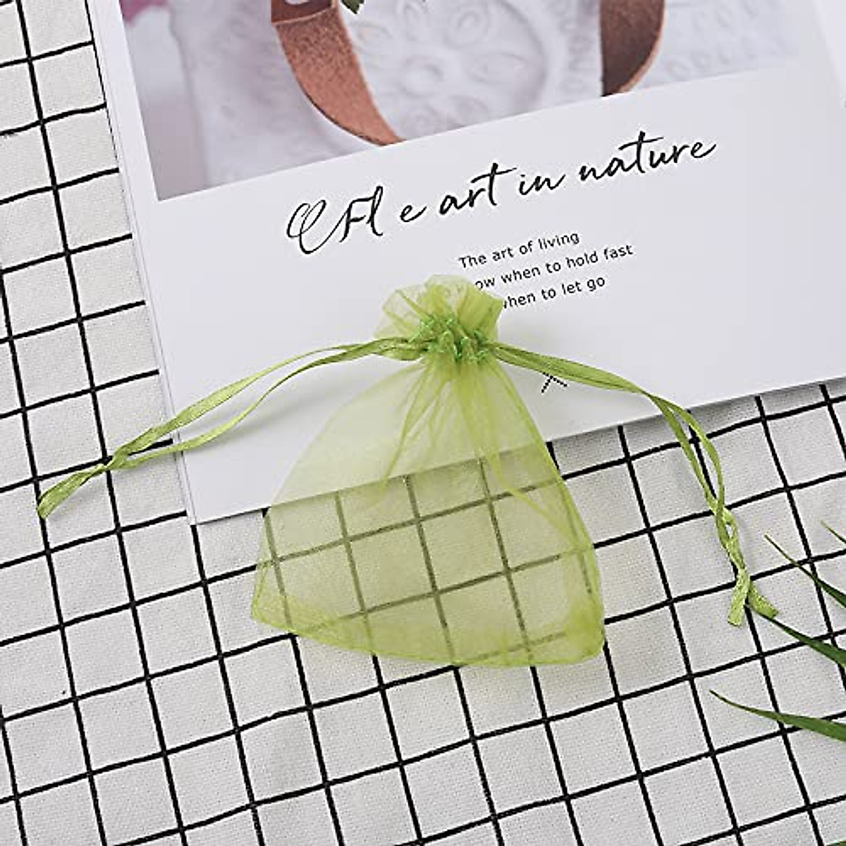 100pcs Organza Drawstring Bags Mesh Favor Bags Chiffon Jewelry Bags Tulle Bags for Favors Sheer Bags Drawstring Jewelry Mesh Bags Drawstring