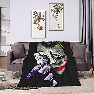 Joker Blanket Super Soft Cute Micro Fleece Throw Blankets Suitable for Adults and Children 80"x60" from WMCYZHU