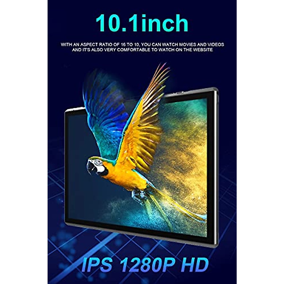 ZZB Tablet 10 Inch Android Tablets, 32GB ROM 512GB Expand，6000mah Battery, Quad-Core Processor 2GB RAM Tableta, 8MP Camera WiFi 10.1'' IPS HD Touch Screen Android 11 Tablet.