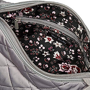 Vera Bradley Women's Performance Twill Carson Mini Shoulder Bag Crossbody Purse, Tranquil Gray, One Size